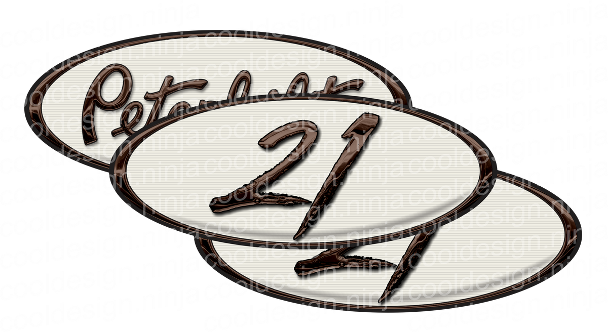 Cream and Brown Peterbilt Emblem Skins – Cool Design Ninja