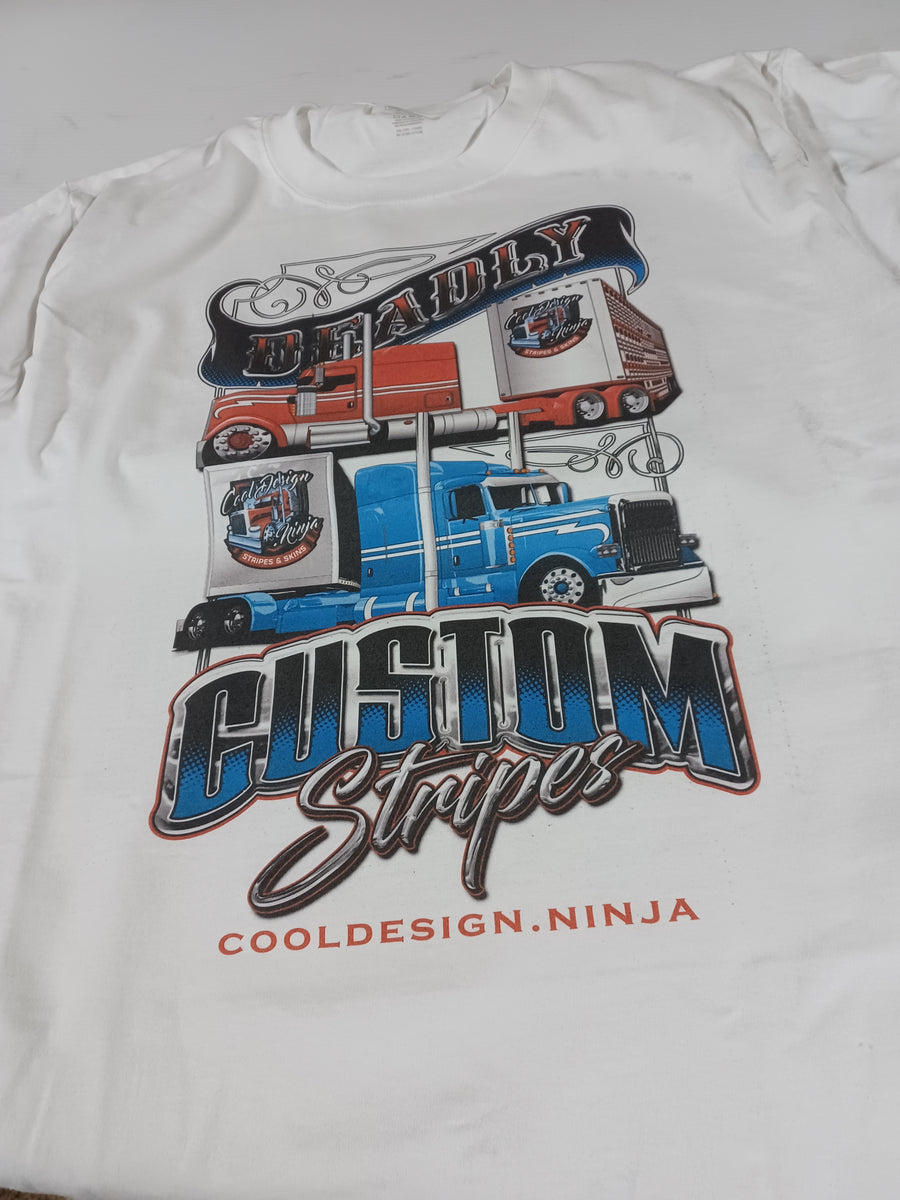 Deadly Custom Stripes Cooldesign.ninja Shirt – Cool Design Ninja