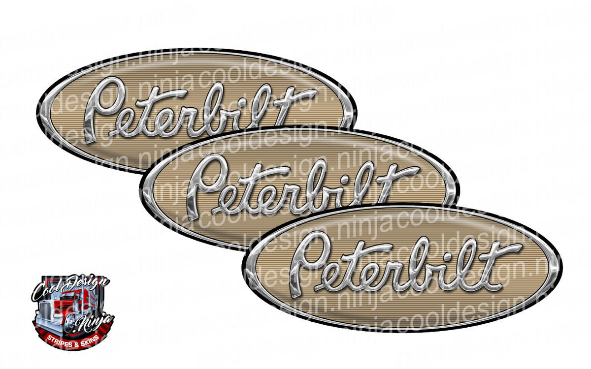 Tan Peterbilt Emblem Skins – Cool Design Ninja