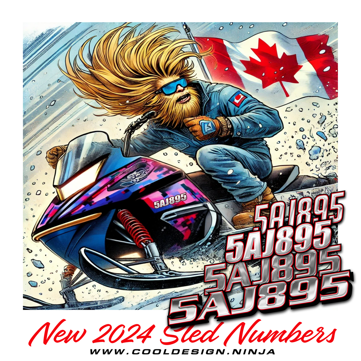 Snowmobile Graphics – Cool Design Ninja