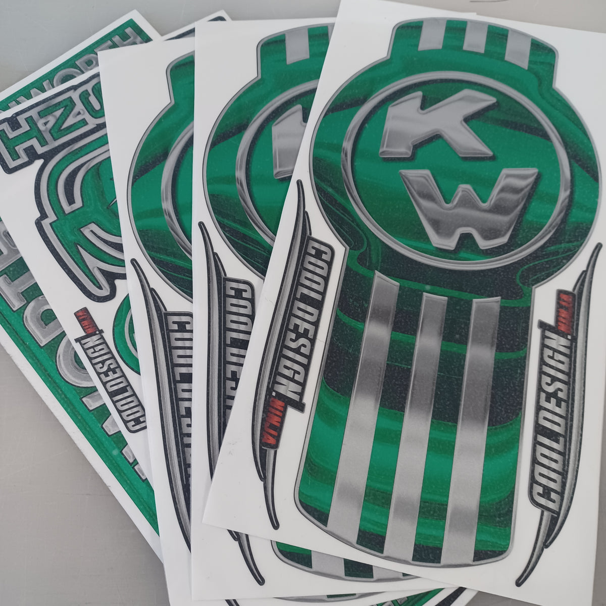 In-Stock Special - Green Metallic Kenworth Emblem Skin Kit – Cool ...