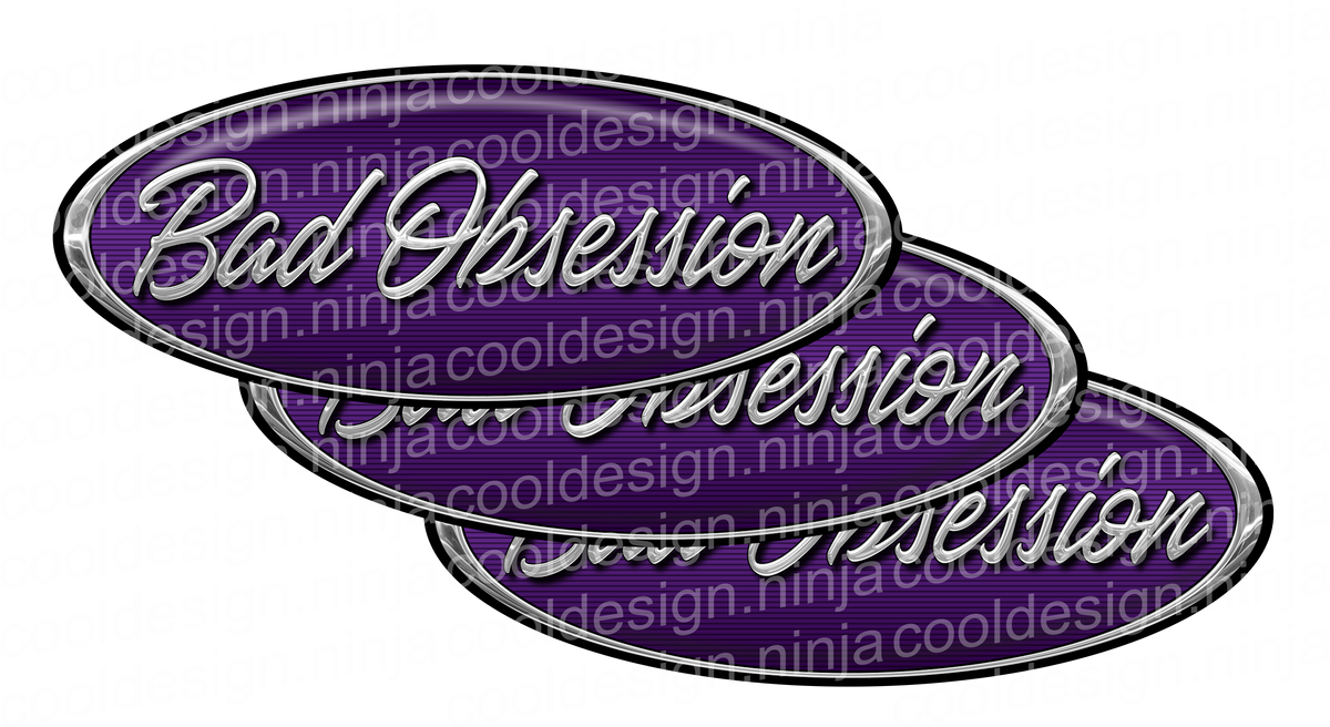 Bad Obsession Purple Peterbilt Emblem Skins – Cool Design Ninja
