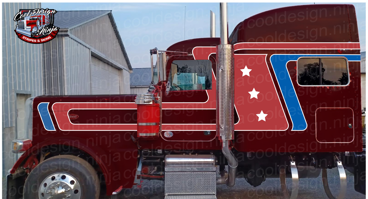 60s Blow Over Peterbilt Stripe Kit – Cool Design Ninja