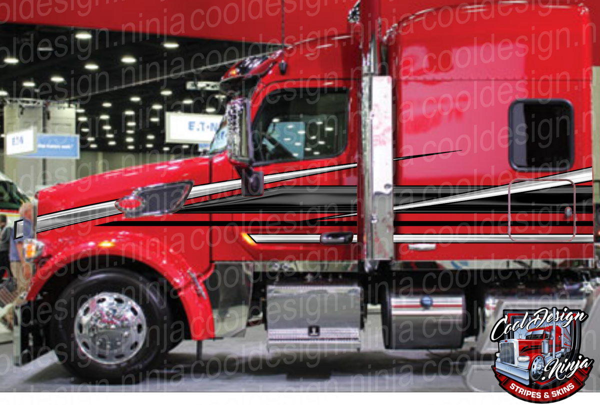 Chrome Streak 567 Peterbilt Stripe Kit – Cool Design Ninja