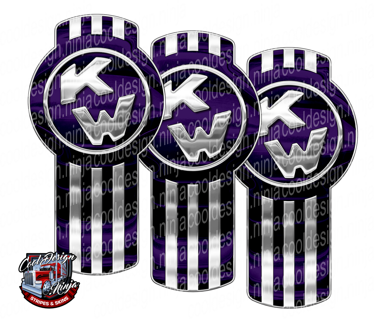 Dark Purple Kenworth Emblem Skin – Cool Design Ninja
