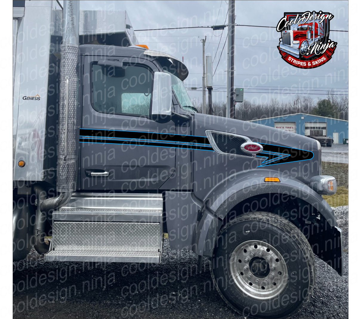 Trailing Wedge 567 Peterbilt Daycab Stripe Kit – Cool Design Ninja