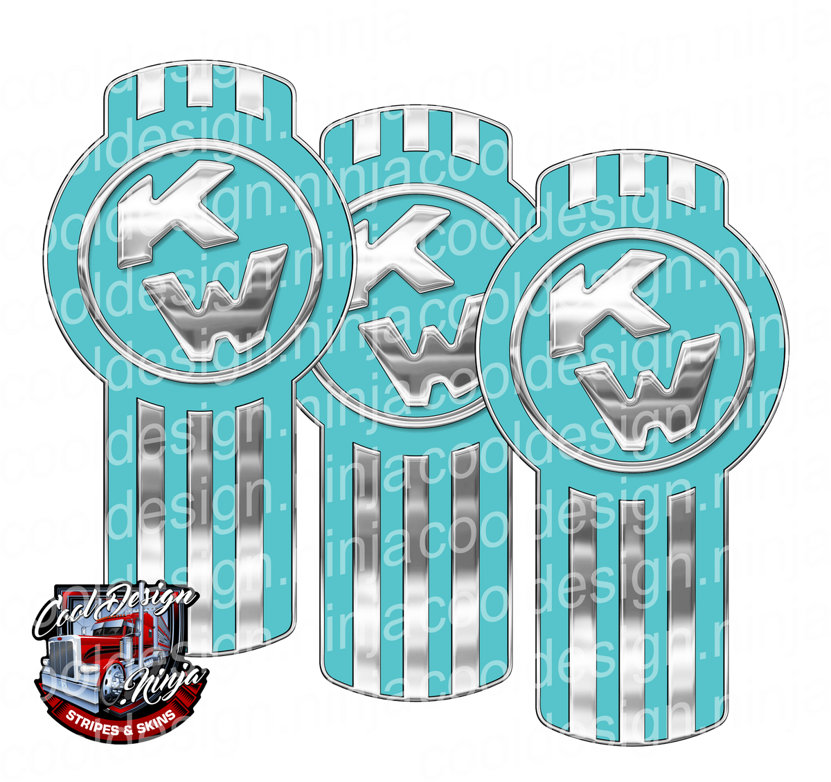 Menace Blue Kenworth Emblem Skin – Cool Design Ninja