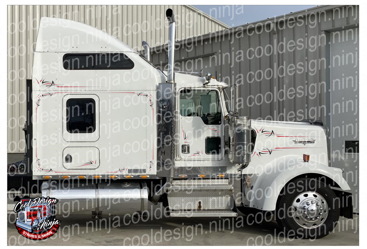 Wing Commander Kenworth W9 Pinstripe Kit – Cool Design Ninja