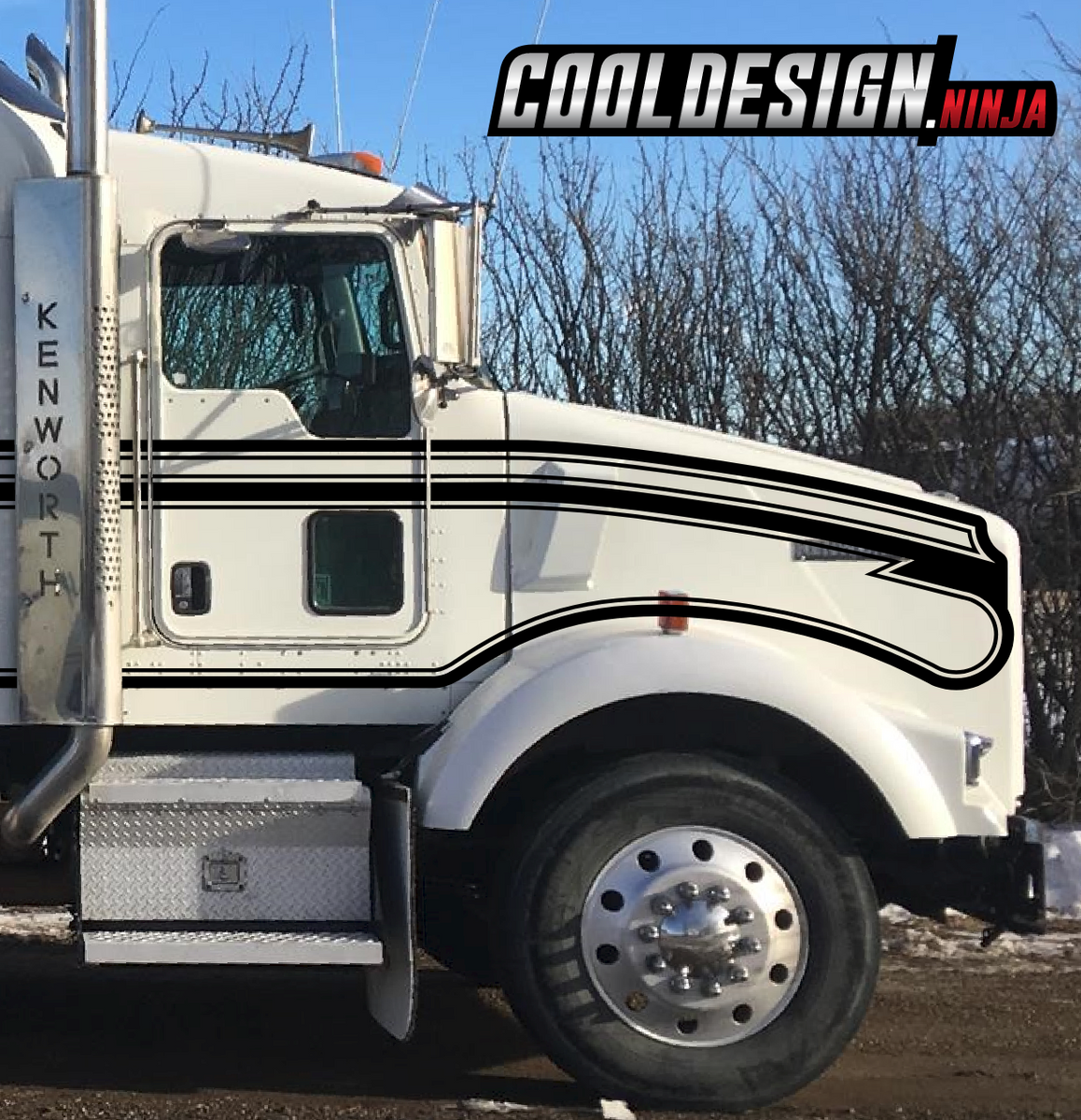 T800 Kenworth Smooth Seminole Double Outline Paint Mask – Cool Design Ninja