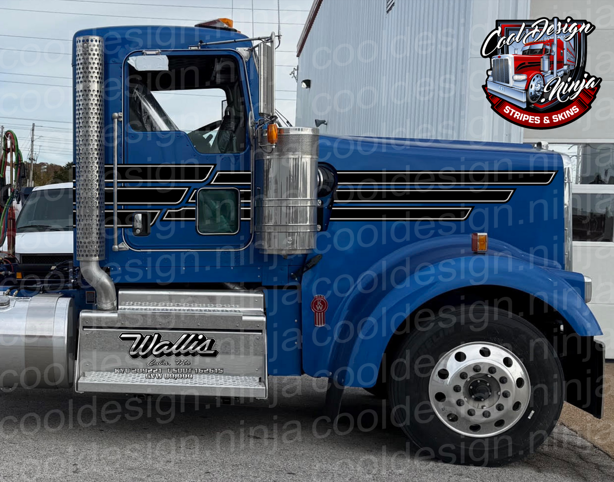 Night Flight Kenworth Daycab Stripe Kit – Cool Design Ninja