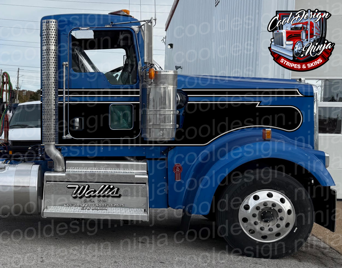 Wallis Seminole Kenworth Daycab Stripe Kit – Cool Design Ninja