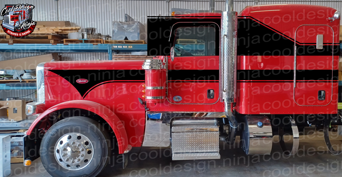 Slant Back Spear Peterbilt Truck Stripe Kit – Cool Design Ninja