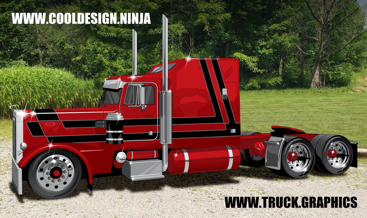 379/389 East Side Chicago Skyhook Peterbilt Stripe Kit – Cool Design Ninja