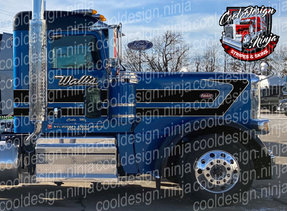 Wallis Peterbilt Daycab Stripe Kit – Cool Design Ninja
