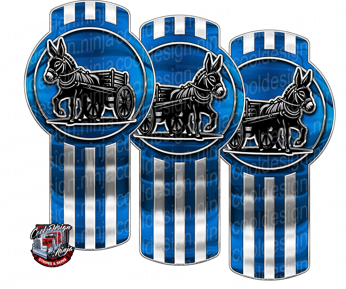 Blue Mule Kenworth Emblem Skins – Cool Design Ninja