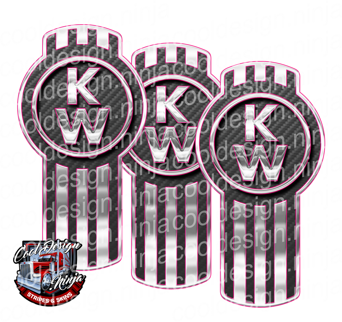 Carbon Fiber Highlight Kenworth Emblem Skin – Cool Design Ninja