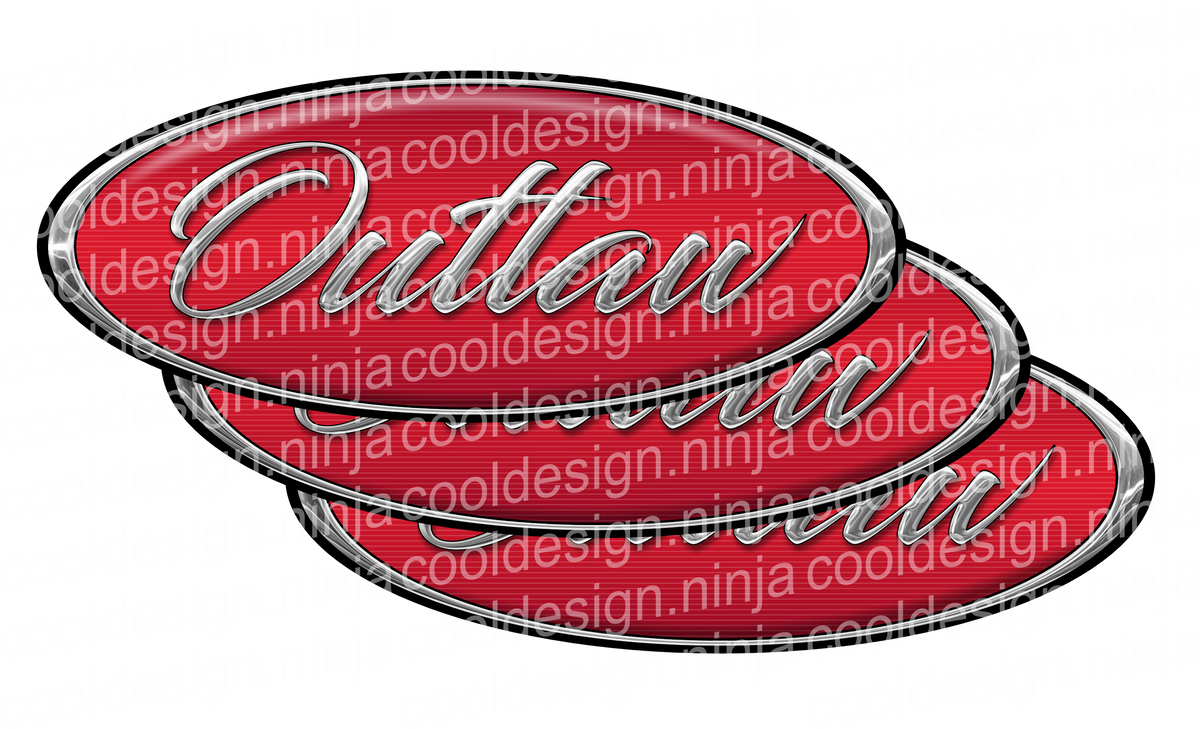 Flame Red Outlaw Peterbilt Emblem Skins – Cool Design Ninja
