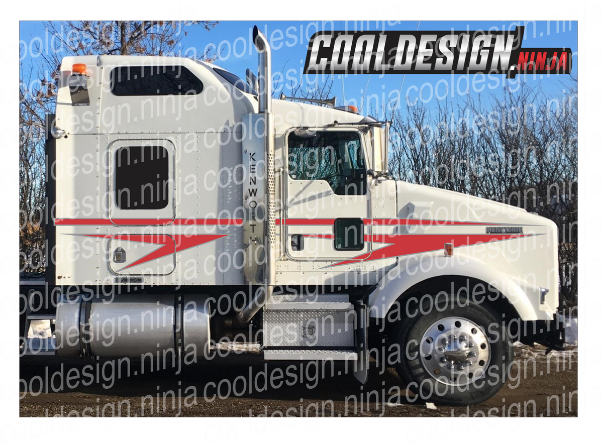 Straight Arrow T800 Kenworth Stripe Kit – Cool Design Ninja