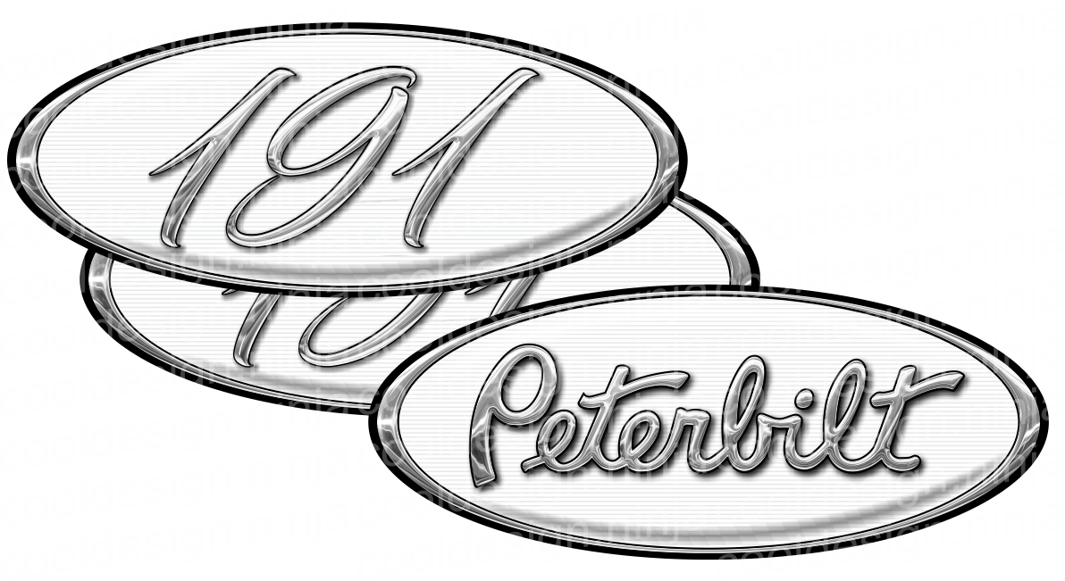 Unit Number 191 Peterbilt Emblem Skins – Cool Design Ninja