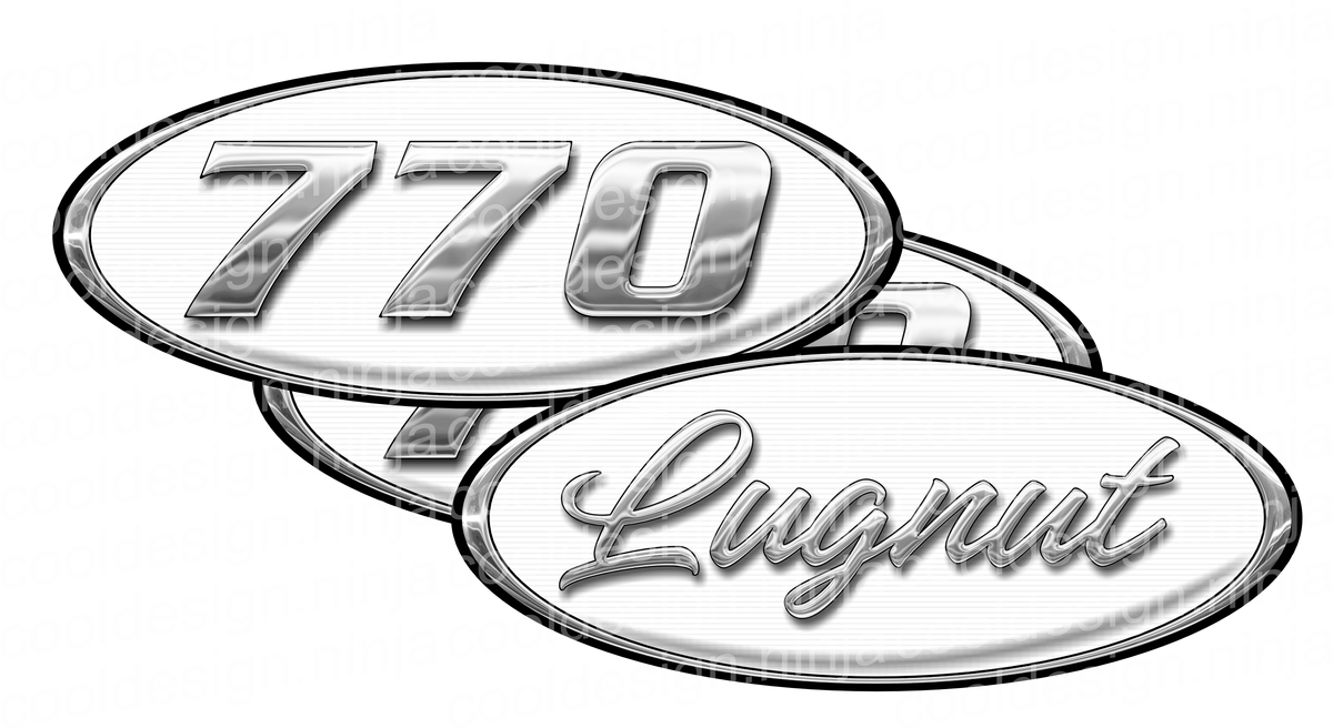 Unit 770 Lugnut White Peterbilt Emblem Skins – Cool Design Ninja