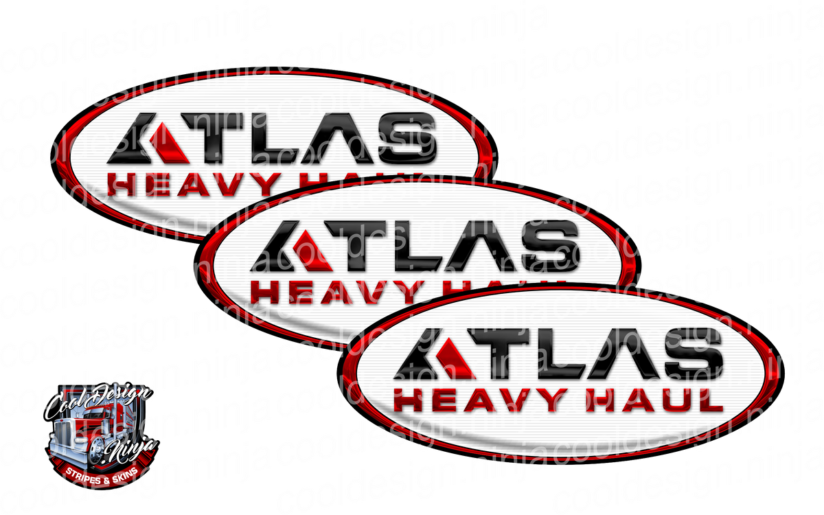 Atlas Heavy Haul Peterbilt Emblem Skins – Cool Design Ninja