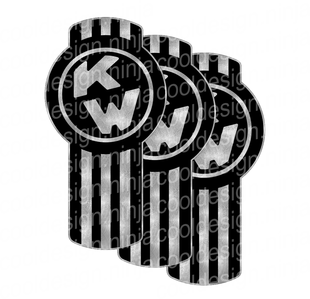 Silver Leaf Effect Kenworth Emblem Skin Kit – Cool Design Ninja