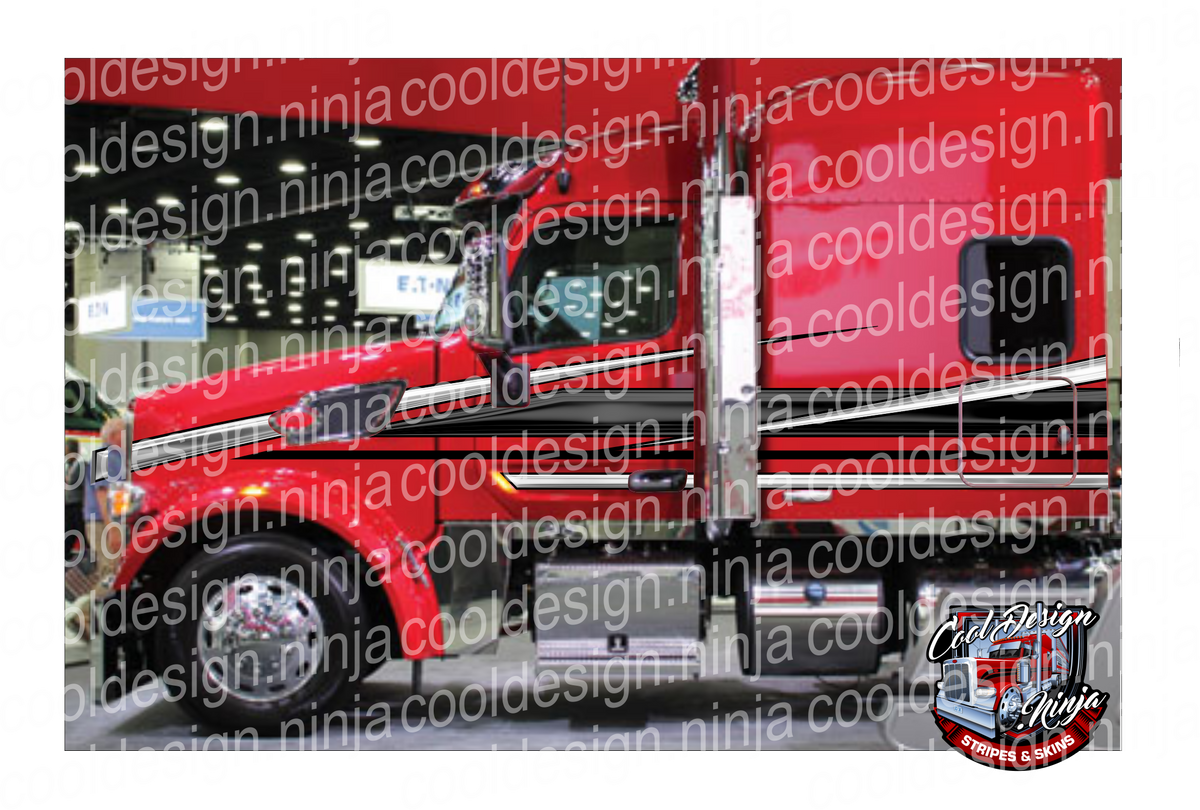Chrome Streak 567 Peterbilt Stripe Kit – Cool Design Ninja