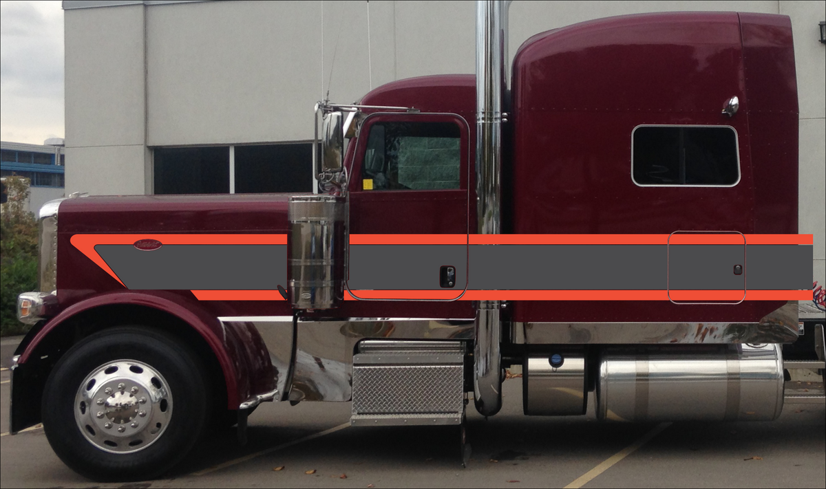 70" Peterbilt 389 HD Wedge Stripe Kit – Cool Design Ninja
