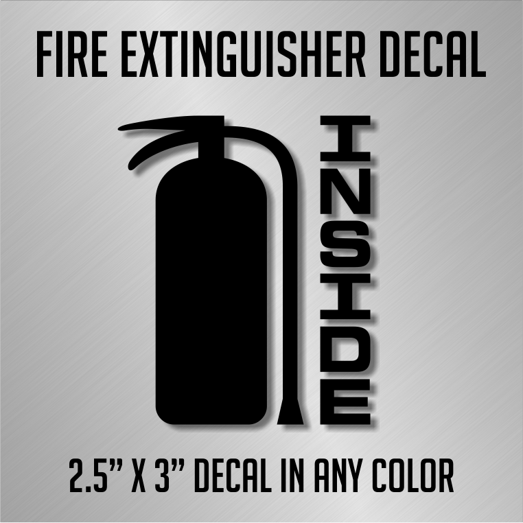 Custom "Fire Extinguisher Inside" Decal – Cool Design Ninja