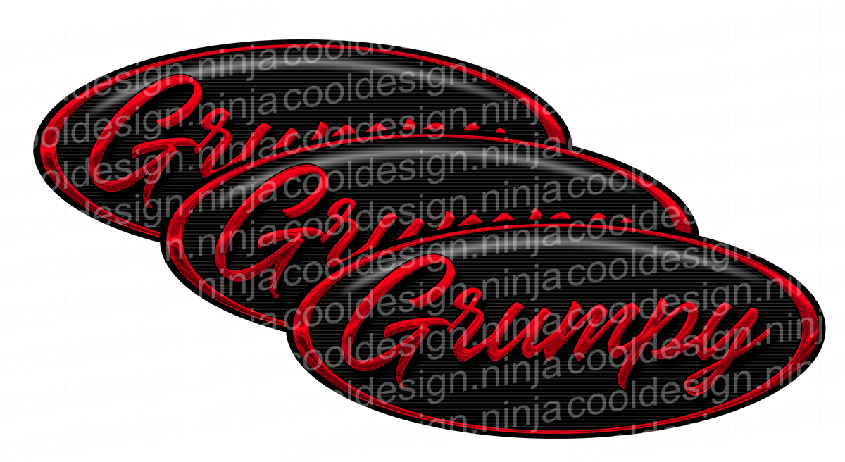 Black and Red Grumpy Peterbilt Emblem Skins – Cool Design Ninja