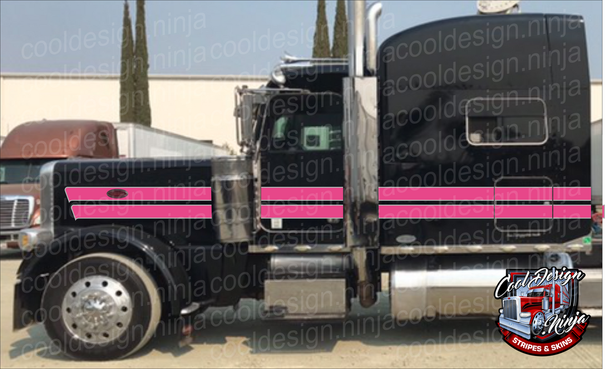Hot Pink Double Eagle Peterbilt Stripe Kit – Cool Design Ninja