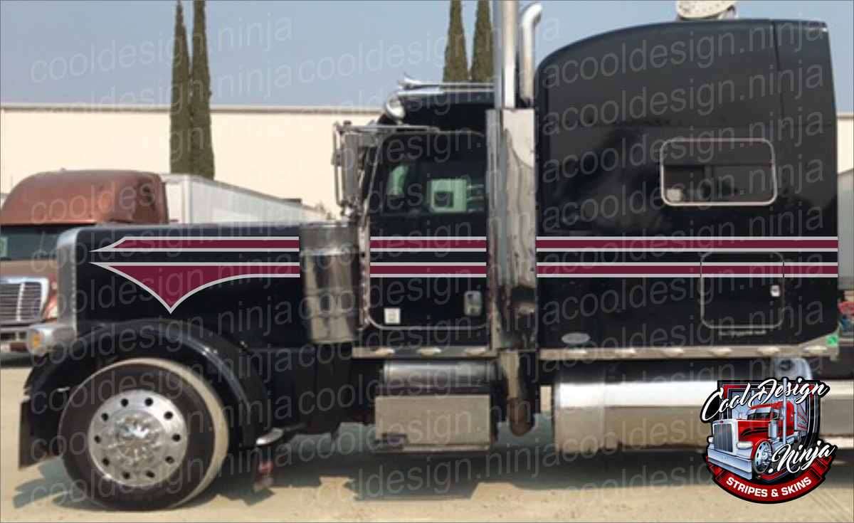 Classic Spear Peterbilt Stripe Kit – Cool Design Ninja