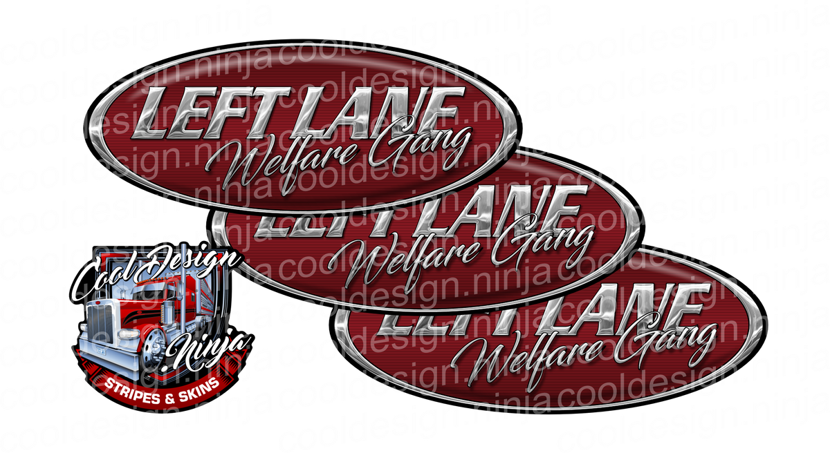 Left Lane Gang Peterbilt Emblem Skins – Cool Design Ninja
