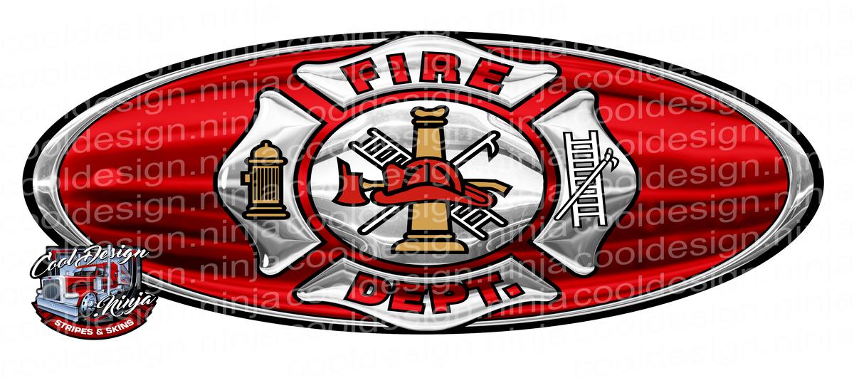 Fire Department Sign Decal – Cool Design Ninja