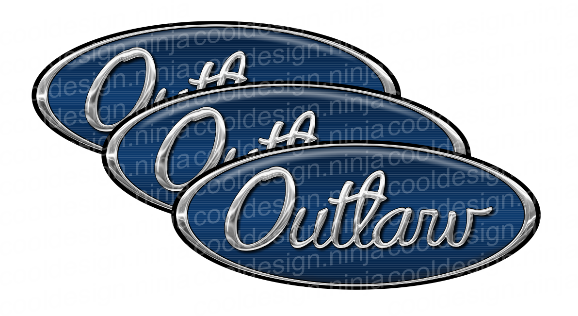 Dark Blue Outlaw Peterbilt Emblem Skins – Cool Design Ninja