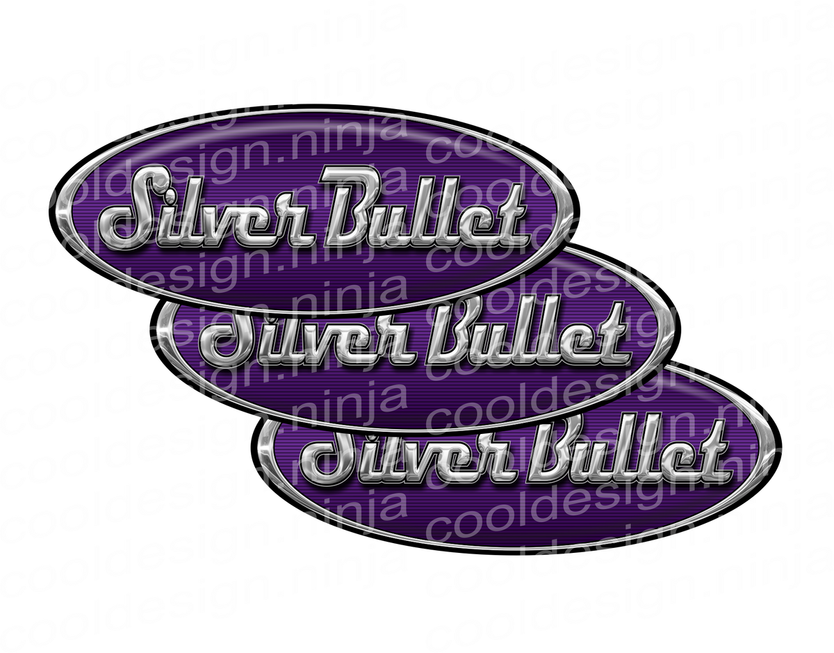 Purple Silver Bullet Emblem Skins – Cool Design Ninja