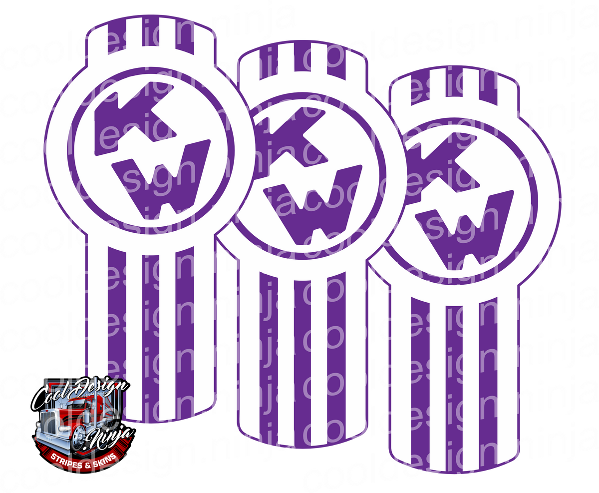 Purple and White Kenworth Emblem Skin – Cool Design Ninja