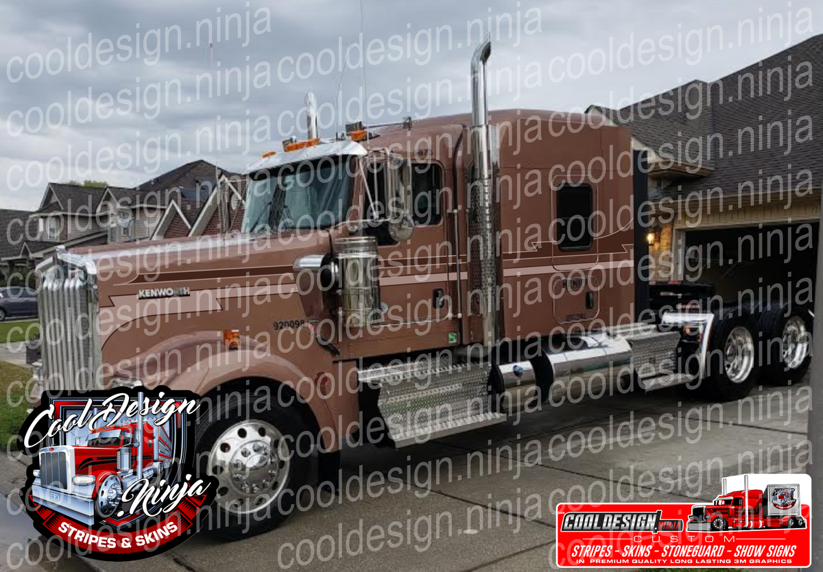 Ghost Santa Fe Seminole Kenworth W9 Seminole Stripe – Cool Design Ninja