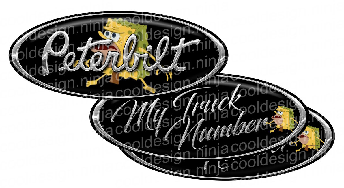 Sponge Gar Peterbilt Emblem Skins – Cool Design Ninja
