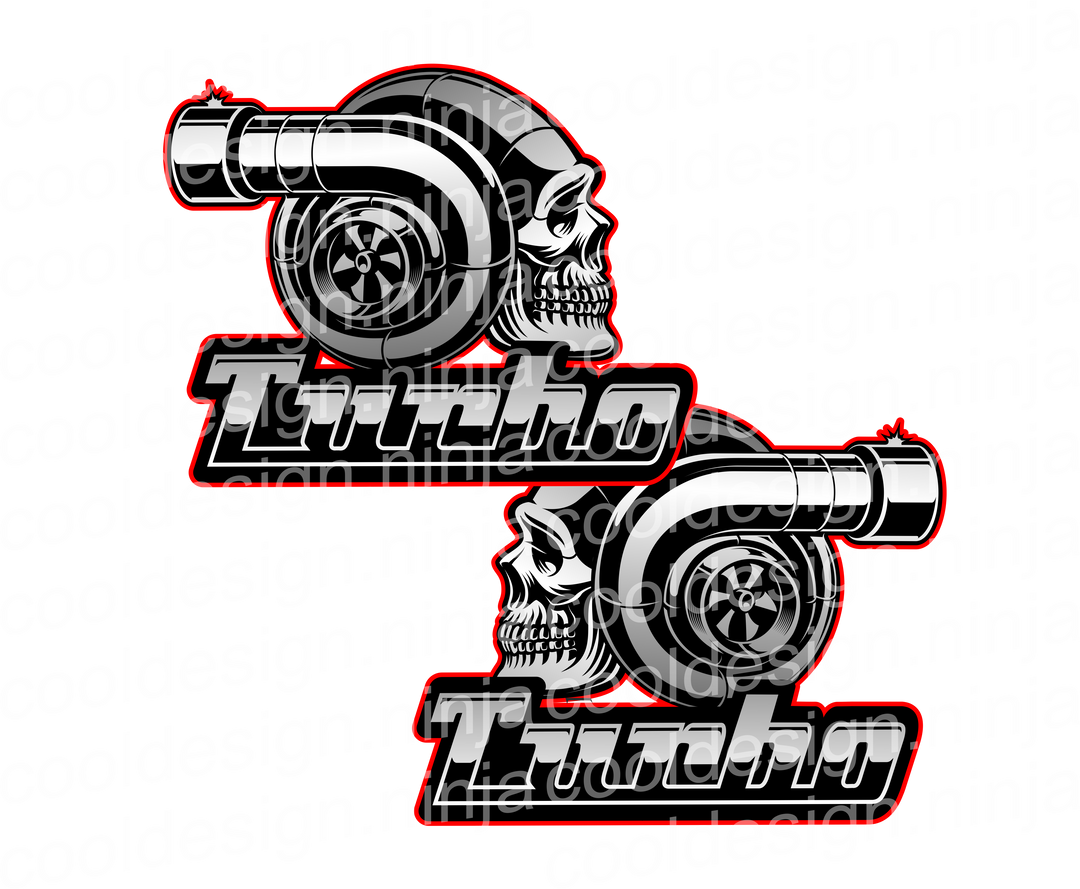 Turbo Skull Decals – Cool Design Ninja