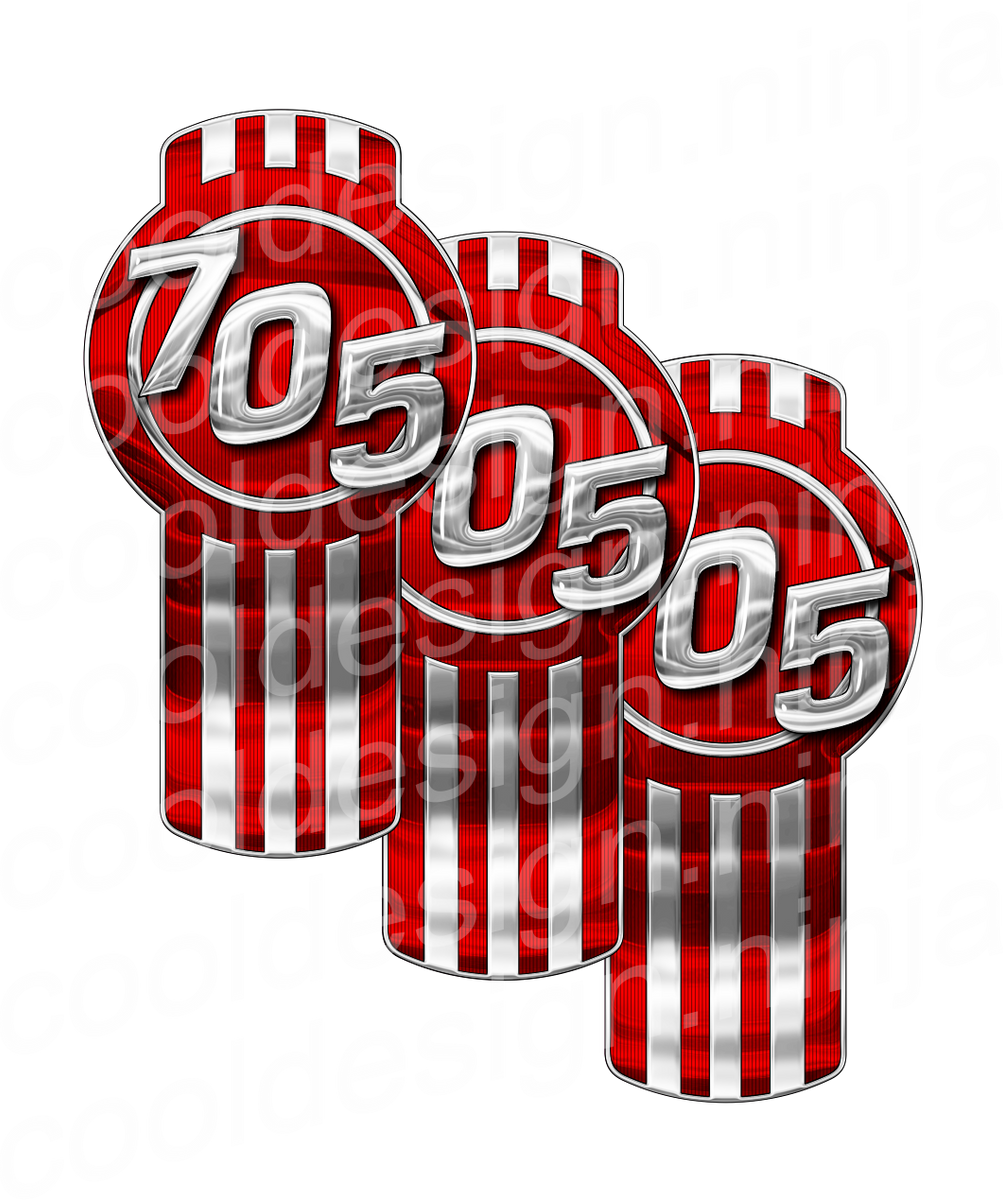 Unit Number 705 Kenworth Emblem Skin Kit – Cool Design Ninja