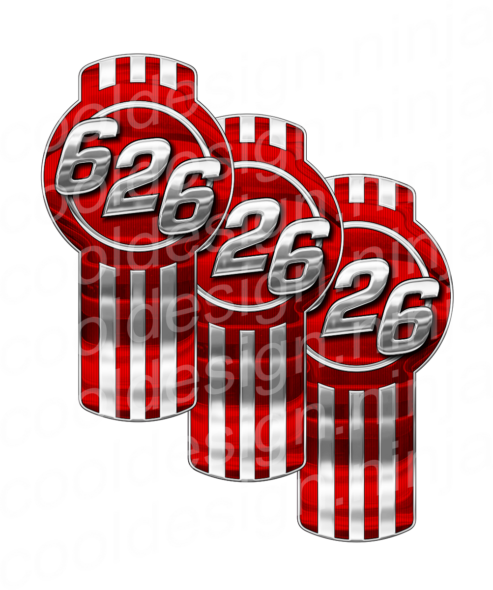Unit Number 626 Kenworth Emblem Skin Kit – Cool Design Ninja