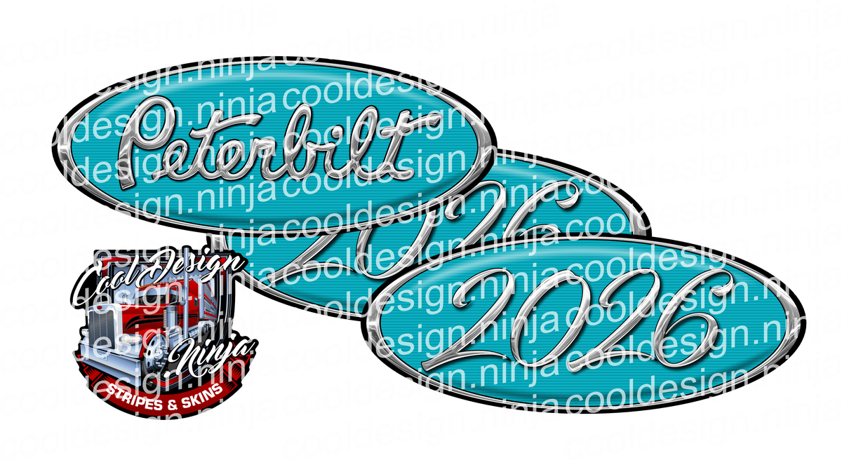 Norris Unit 2026 Peterbilt Emblem Skins – Cool Design Ninja