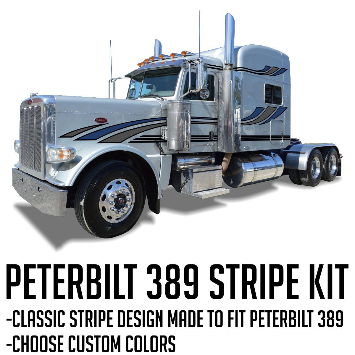 63" Peterbilt 389 Stripe Kit "Accadian" – Cool Design Ninja